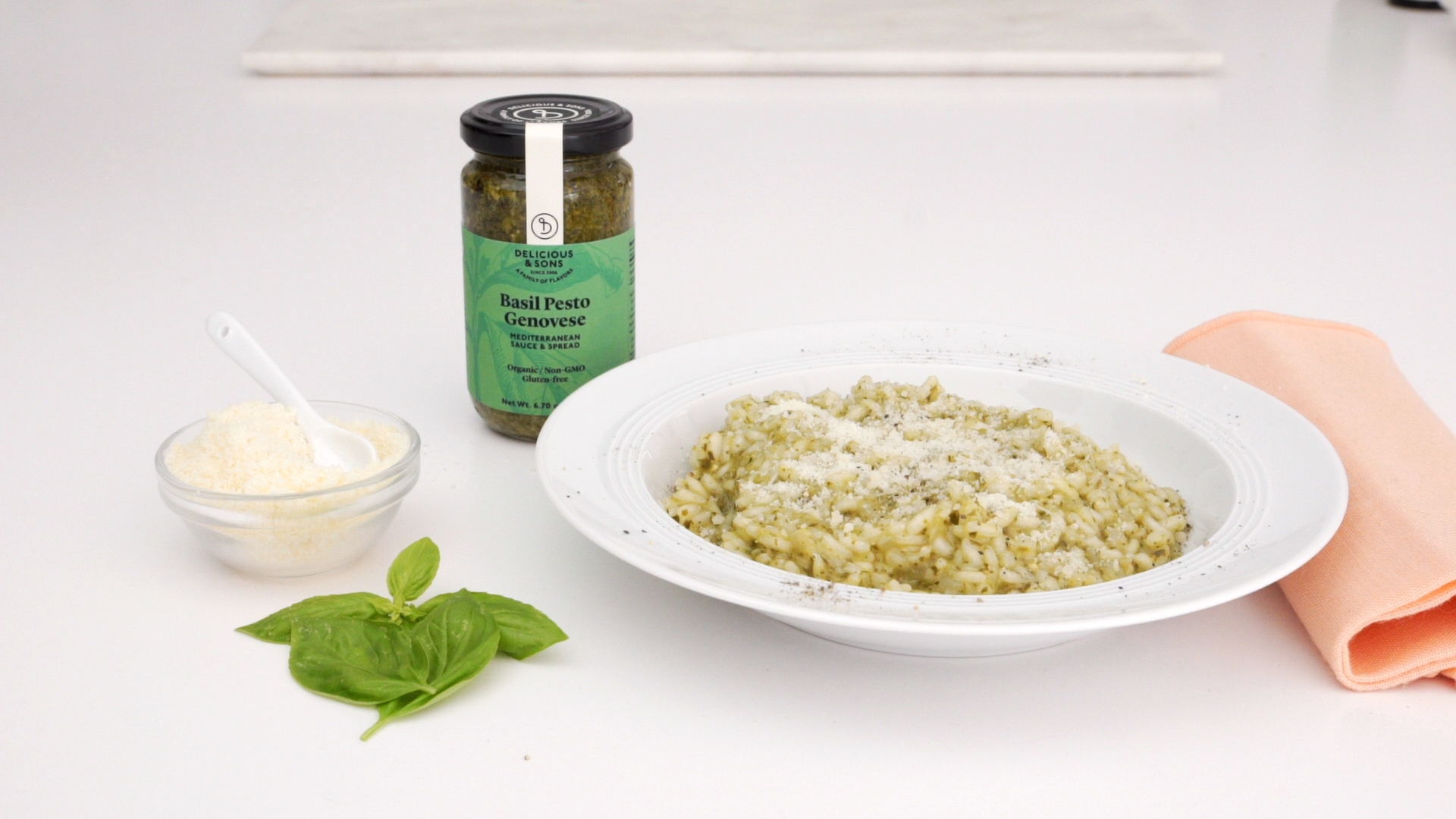 Risotto con pesto - Delicious & Sons